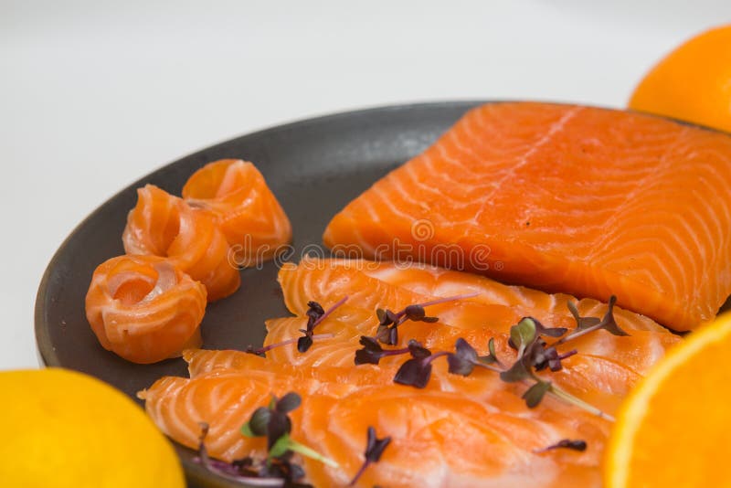 Salted Red Fish with Sea Salt Stock Image - Image of delicious, fish ...