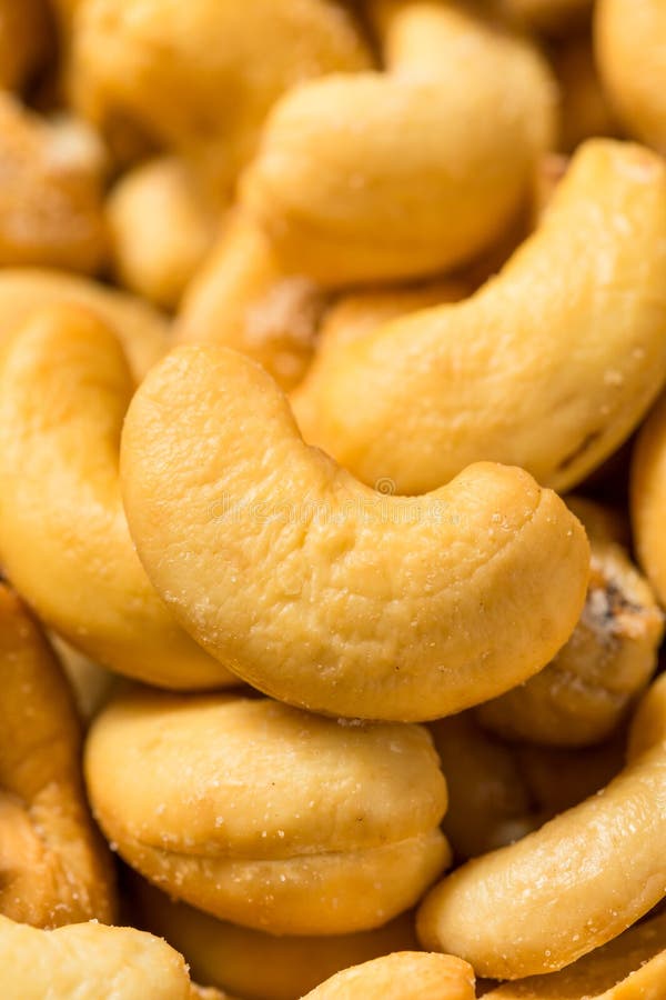Salted and Roasted Organic Cashews Stock Image - Image of salted ...