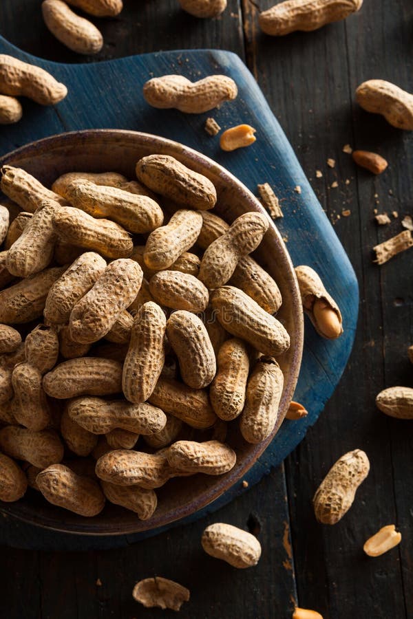 Salted Roasted Shelled Peanuts Stock Image - Image of healthy, dried ...