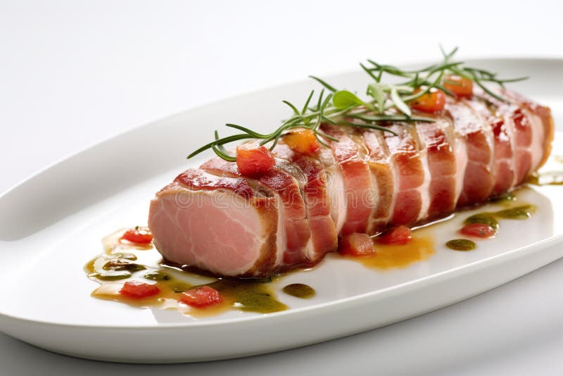 Saltimbocca - Veal Dish with Prosciutto and Sage. Generative AI Image ...