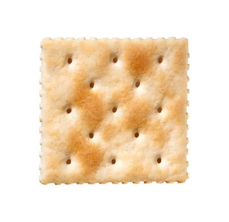 Saltine Cracker Isolated On White Stock Photo - Image: 20872120