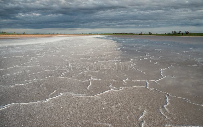 Saltlake in Desert Near Adelaide Stock Photo - Image of water, outback ...