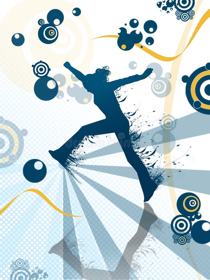 Salto stock de ilustración. Ilustración de elemento, joven - 804414