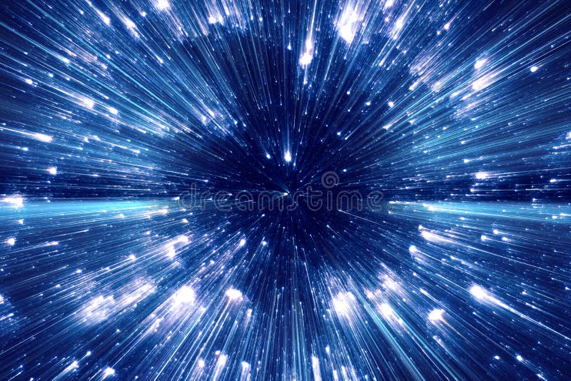 Salto Temporal, Viajando No Espaço Ilustração Stock - Ilustração de ...