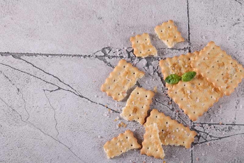 Salty Cookie Cracker for Snack Stock Image - Image of brown, cookie ...