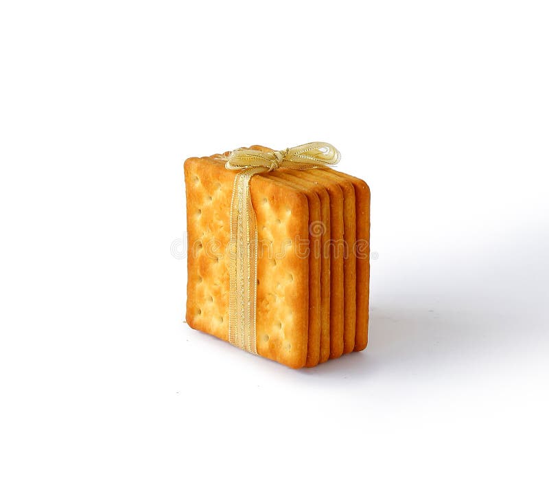 Many Yummy Square Cream Crackers Stock Photo - Image of delicate ...