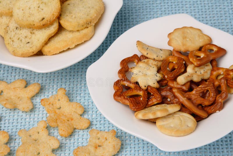 Salty pastry on plate stock photo. Image of bear, plate - 7042276