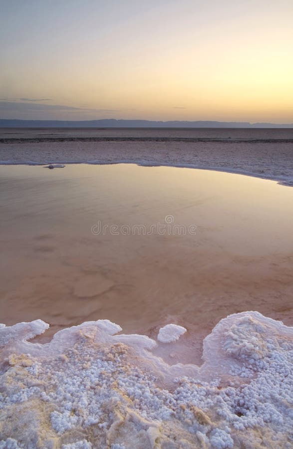 Chott El Djerid - Salt Lake in Tunisia Stock Image - Image of southern ...