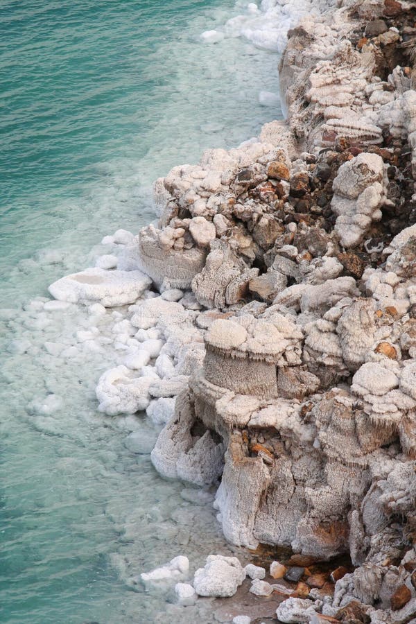 Salt-Covered Rocks stock image. Image of minerals, palestine - 19970513