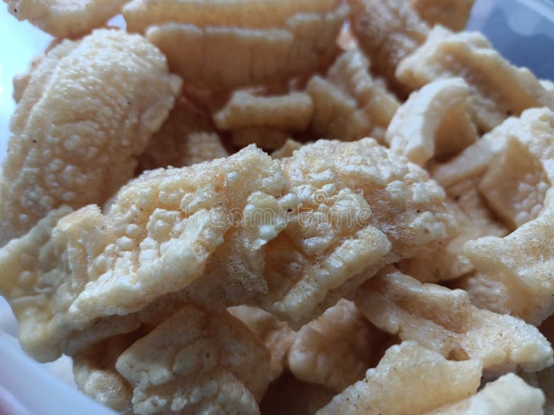 Salty and Savory Indonesian Crackers after Being Fried and Ready To Eat ...