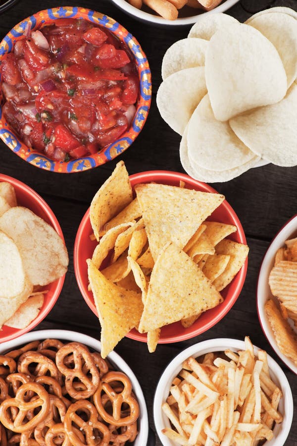 Salty snacks stock image. Image of food, chips, salted - 60427165