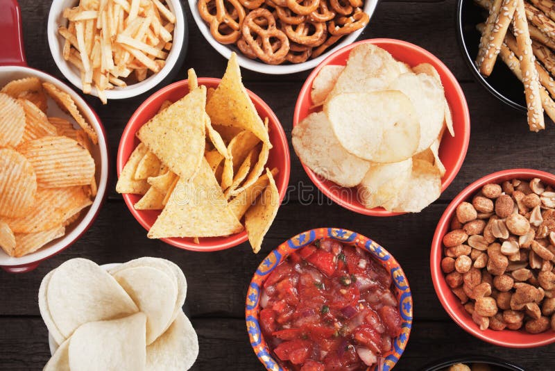 Salty snacks stock photo. Image of food, junk, eating - 60432018