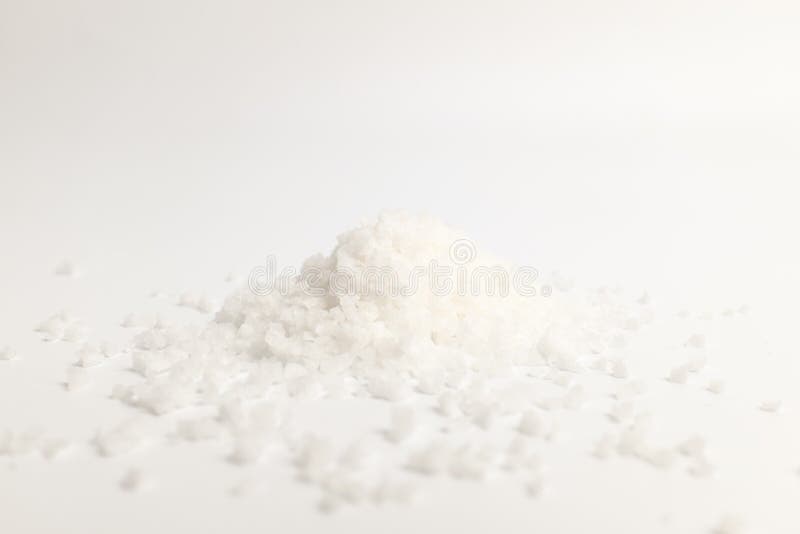 Salty White Salt. Coarse Salt. Salt Grains Stock Image - Image of ...
