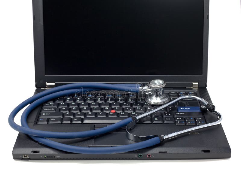 Salute Del Computer Portatile Fotografia Stock - Immagine di portatile ...