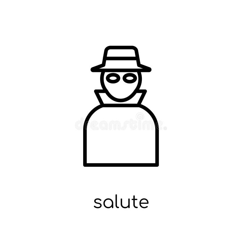 Salute Icon. Trendy Salute Logo Concept on White Background from Stock ...