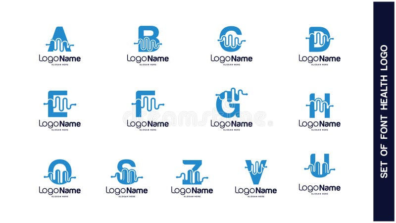 Salute Logo Design Concept, Tipi Differenti Di Logos Di Salute, Logo ...