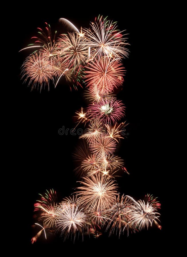 Fireworks numbers stock vector. Illustration of numerals - 22363490