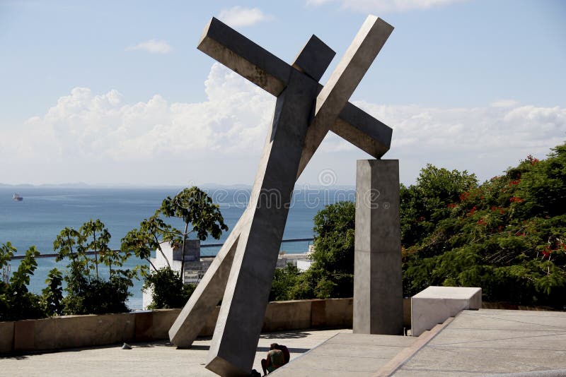Monument of the Fallen Cross in Salvador Stock Image - Image of bahian ... Monument of the Fallen Cross in Salvador Stock Image - Image of bahian ...