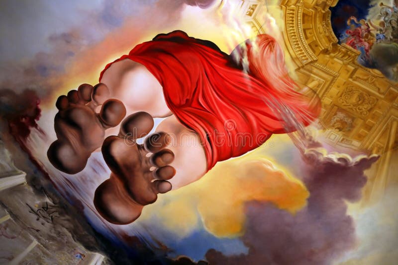 Dali Painting editorial photo. Illustration of nature - 184374976