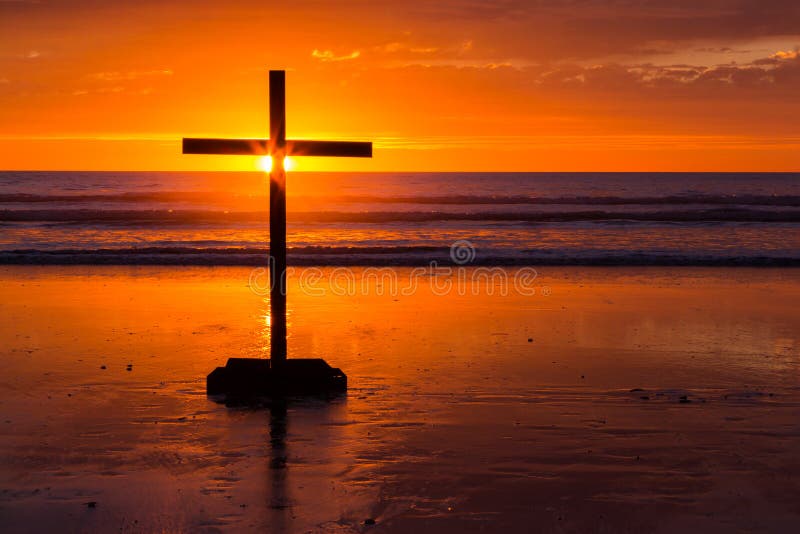 Salvation Cross Beach stock image. Image of religion - 39167525