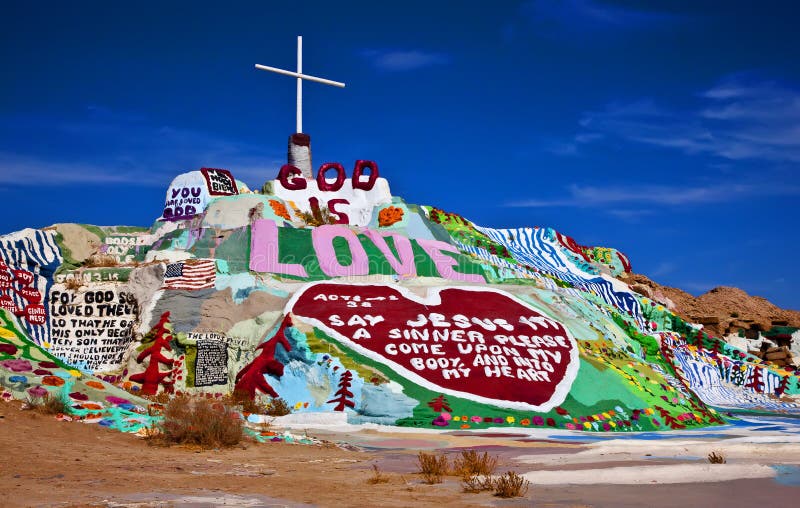 Salvation Mountain, Niland, California Editorial Stock Photo - Image of ...