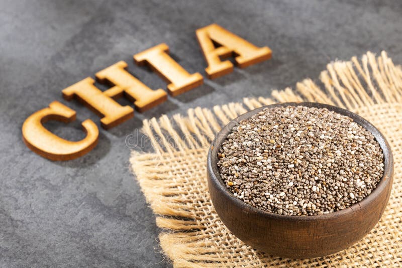 Salvia Hispanica - Organic Chia Seeds Stock Photo - Image of macro ...