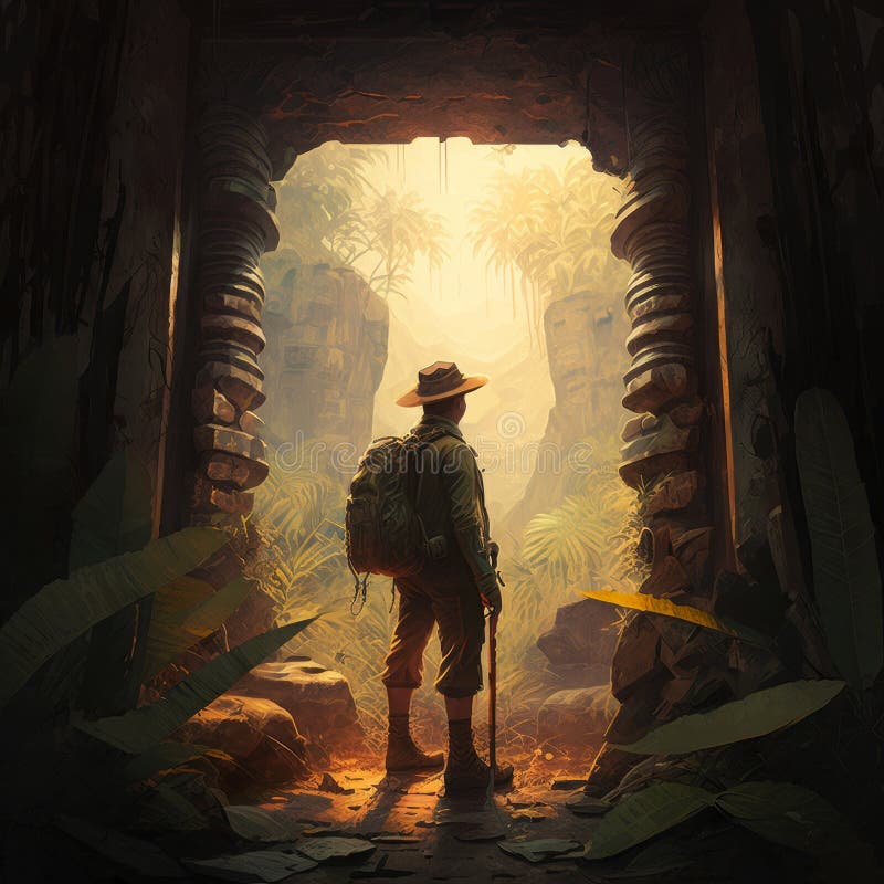 Adventurous Archaeologist Stock Illustrations – 17 Adventurous ...