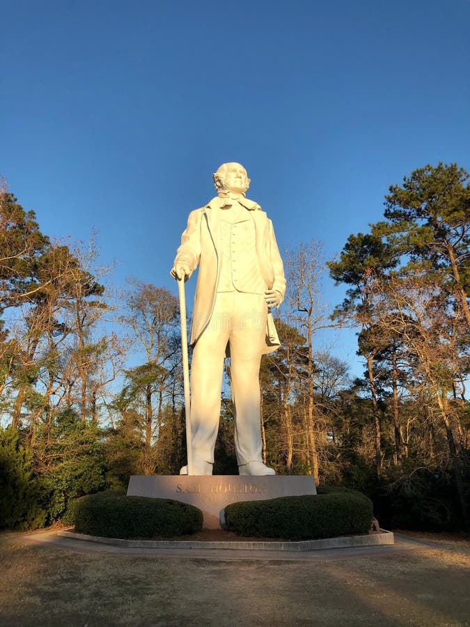 Sam Houston-Statue in Huntsville, Texas Redaktionelles Stockfotografie ...