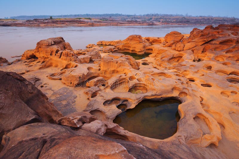 Sam Pan Bok Grand Canyon of Thailand Stock Photo - Image of amazing ...