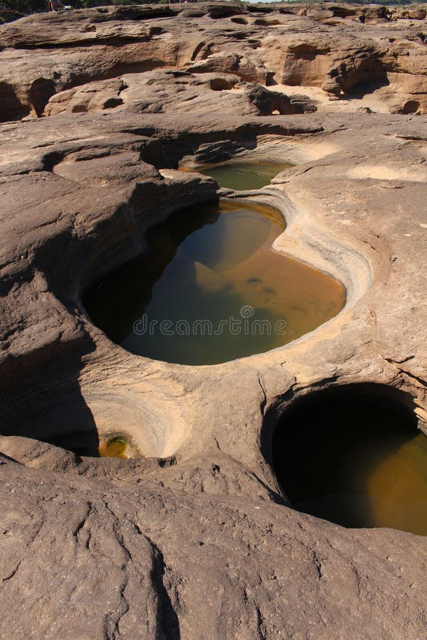 Sam pan boke stock image. Image of river, ubonratchathani - 64849563