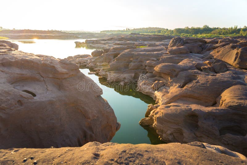Sam Phan Bok in Thailand stock photo. Image of heaven - 51110176
