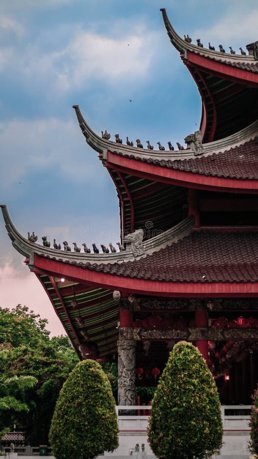 Sam poo kong temple stock photo. Image of facade, tourism - 224422422