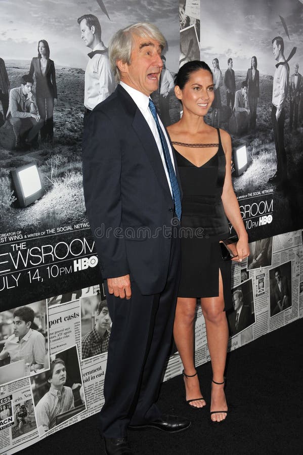 Sam Waterston & Olivia Munn Editorial Stock Image - Image of sleeveless ...