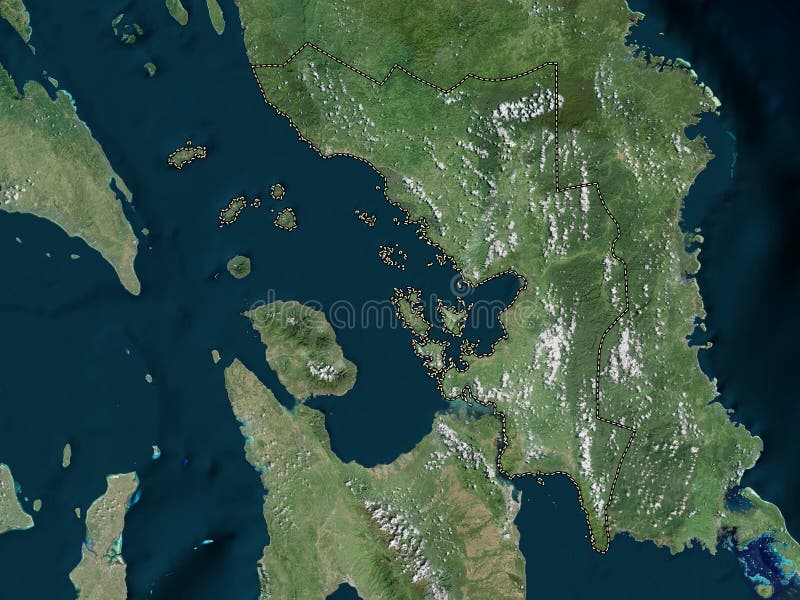Samar, Philippines. High-res Satellite. No Legend Stock Illustration ...