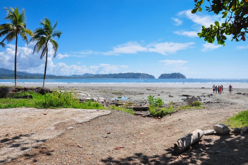 Samara Beach, Nicoya Peninsula, Costa Rica Stock Photo - Image of alone ...