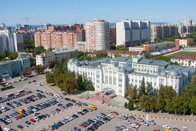Samara City, Russia, View from Height on City Editorial Stock Photo ...