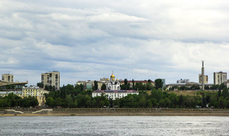 Samara City and Volga River, Russia. Editorial Photo - Image of samara ...