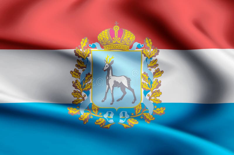 Samara flag illustration stock illustration. Illustration of effect ...