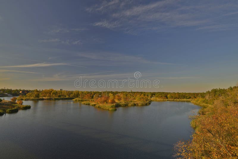 Samara River in Ukraine, the Left Tributary. Stock Image - Image of ...