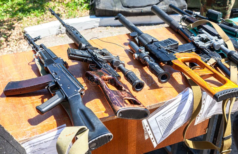 Different Samples of Russian Small Arms Editorial Photo - Image of ...