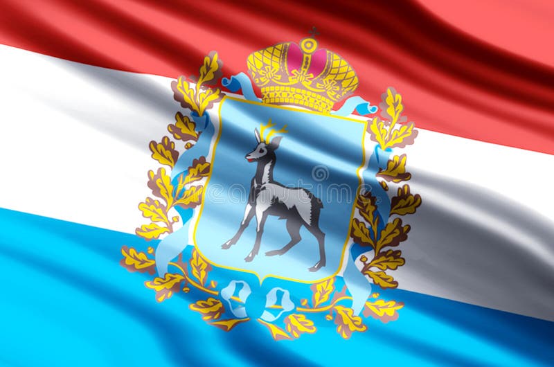 Samara flag illustration stock illustration. Illustration of nation ...