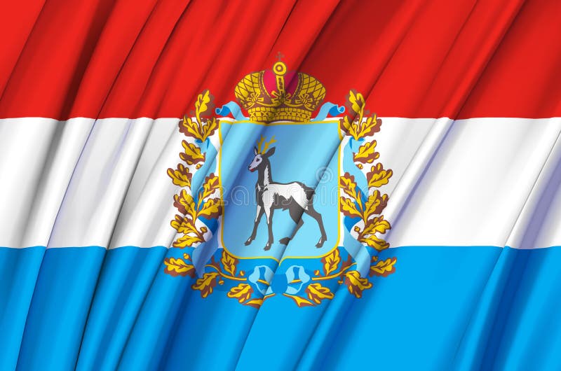 Samara flag illustration stock illustration. Illustration of nation ...