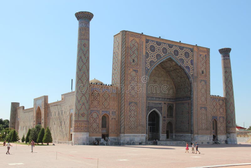 Samarcand stock photo. Image of double, building, medrese - 78626858