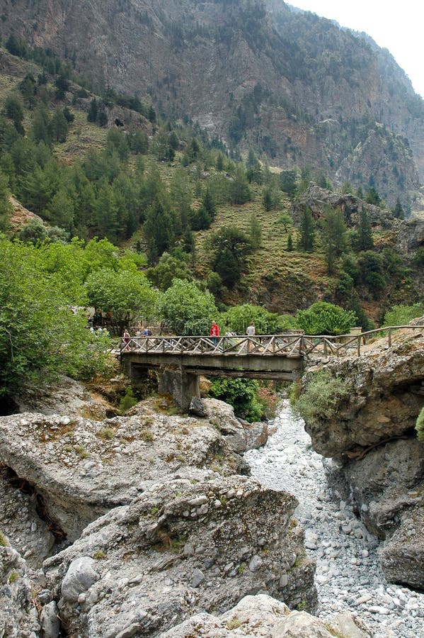 Samaria Gorge, Island of Crete, Greece Stock Photo - Image of tourism ...