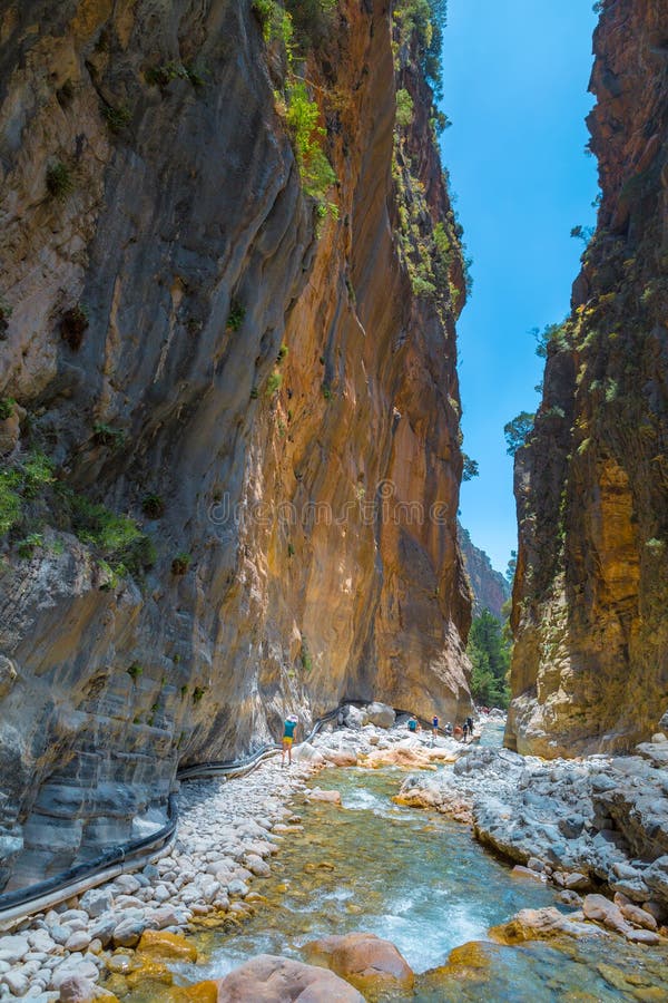 Samaria Gorge. Crete, Greece Stock Photo - Image of holiday, mountain ...