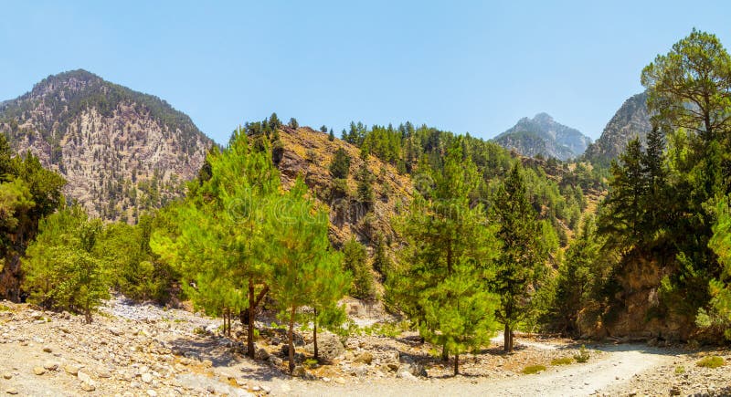 Samaria Gorge, Crete, Greece Stock Image - Image of scenic, mountain ...