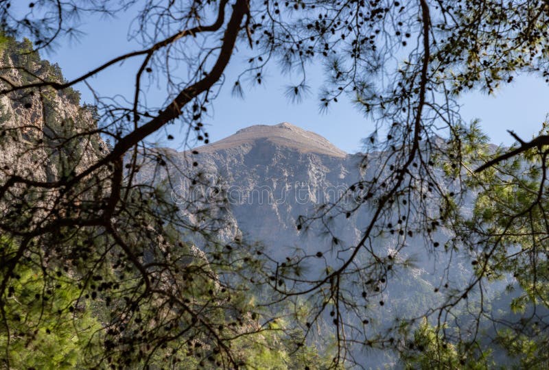 Samaria Gorge Landscape stock image. Image of rugged - 302072893