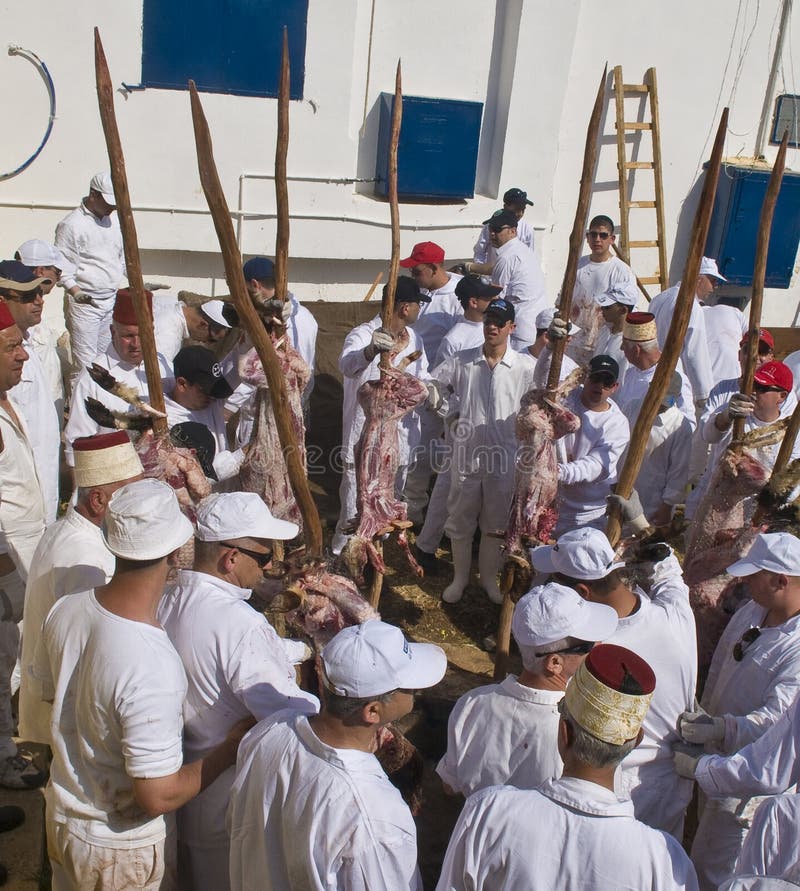 Samaritan Passover Sacrifice Editorial Stock Photo - Image of ...