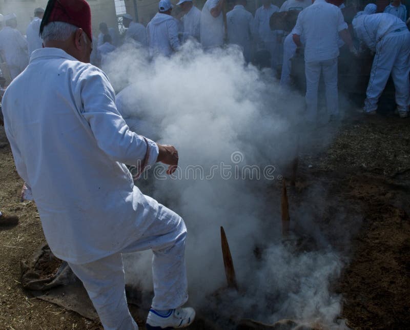 Samaritan Passover Sacrifice Editorial Stock Photo - Image of ancient ...