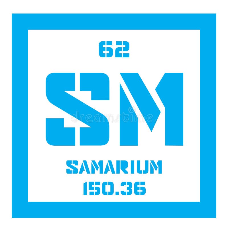Samarium chemical element. stock vector. Illustration of chemical ...